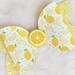 YELLOW LEMON GLITTER Bow, Juicy Slice Lemonade Hair Clip, Fresh ...