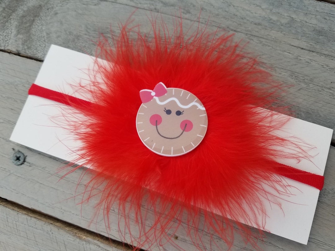 GINGERBREAD MAN HEADBAND, Girl Cookie Face Headpiece, Golden Brown ...