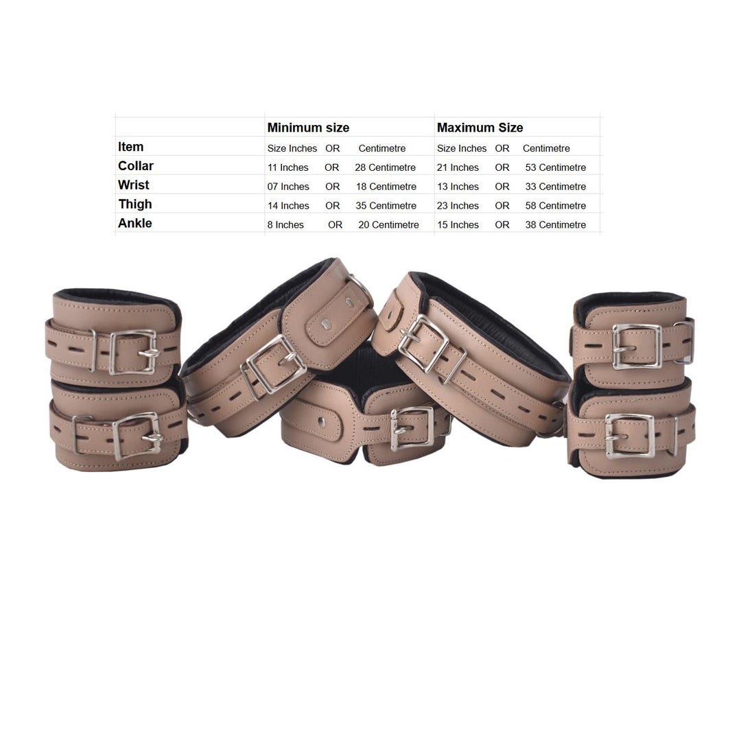 Wrist Ankle Restraints Thigh Neck Collar Restraints Hog Tie Restraints ...