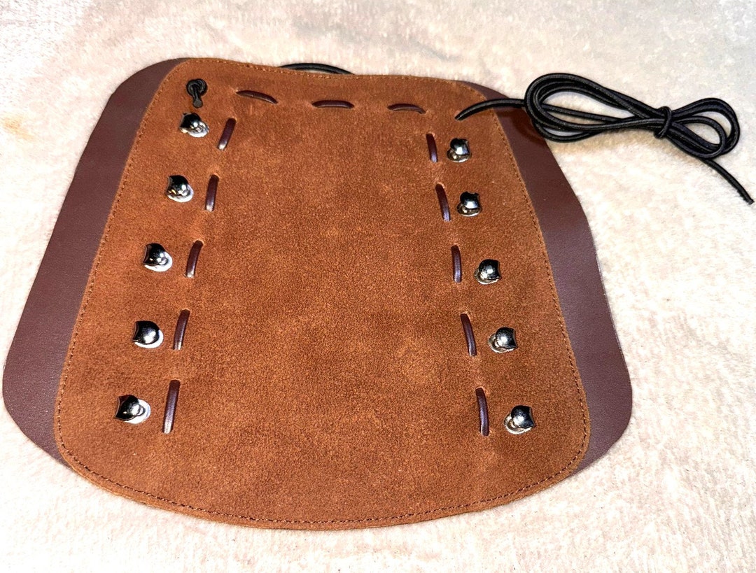 Cow Hide Leather Archery Bow Arrow Arm Guards Wrist Guard Ventilated ...