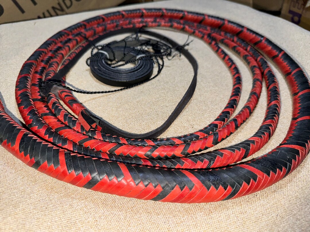 Professional Leather Whip Sample Snake Whip 14 Ft Snake Whip Farm Whip ...