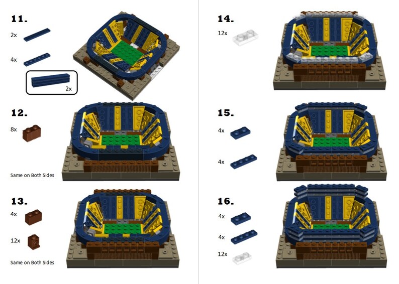 Mini Michigan Stadium Custom Set / 100% LEGO / Michigan Gift / | Etsy