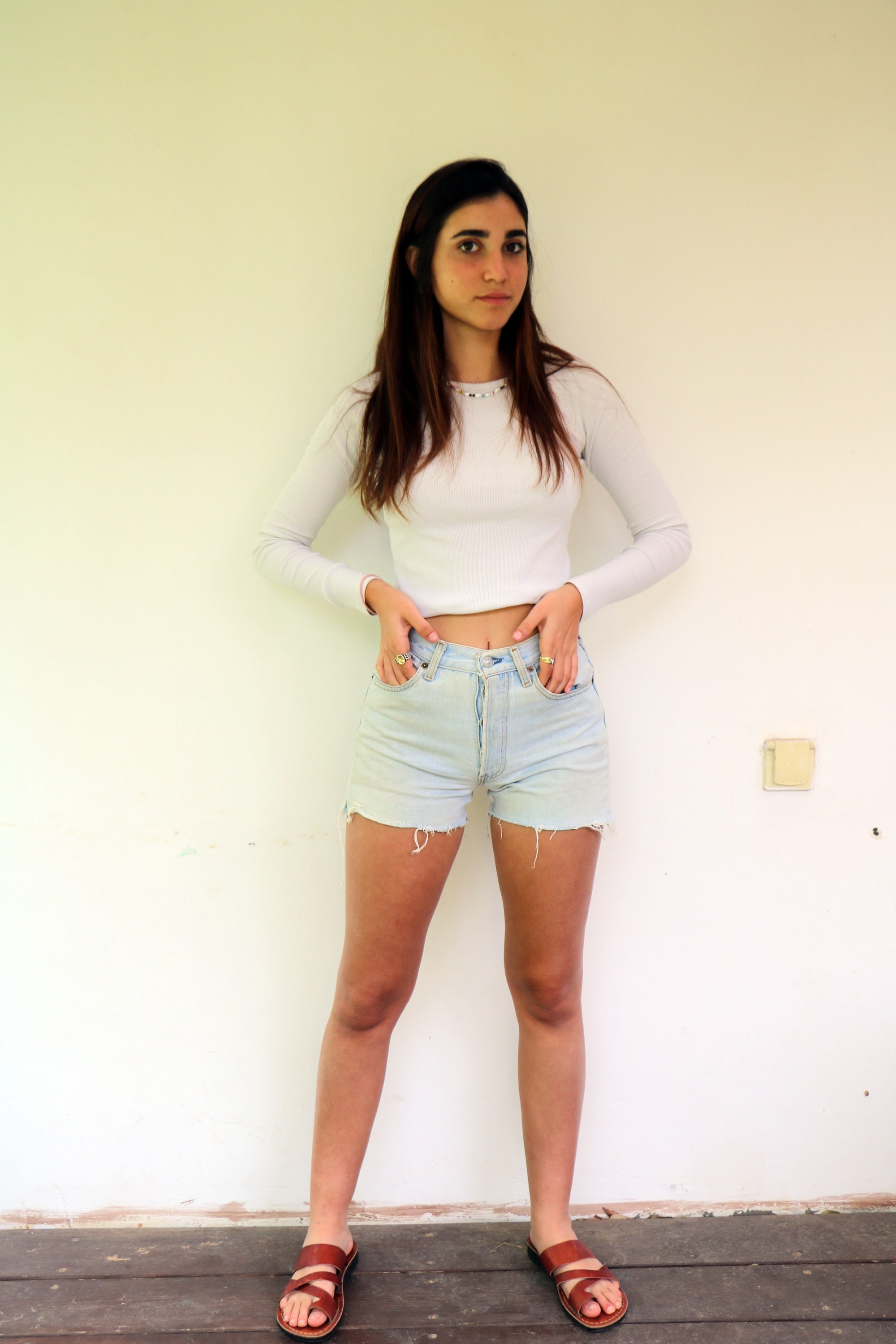 Levi's 501 Cutoffs, Vintage USA Levi's Denim Shorts Light Faded Wash ...