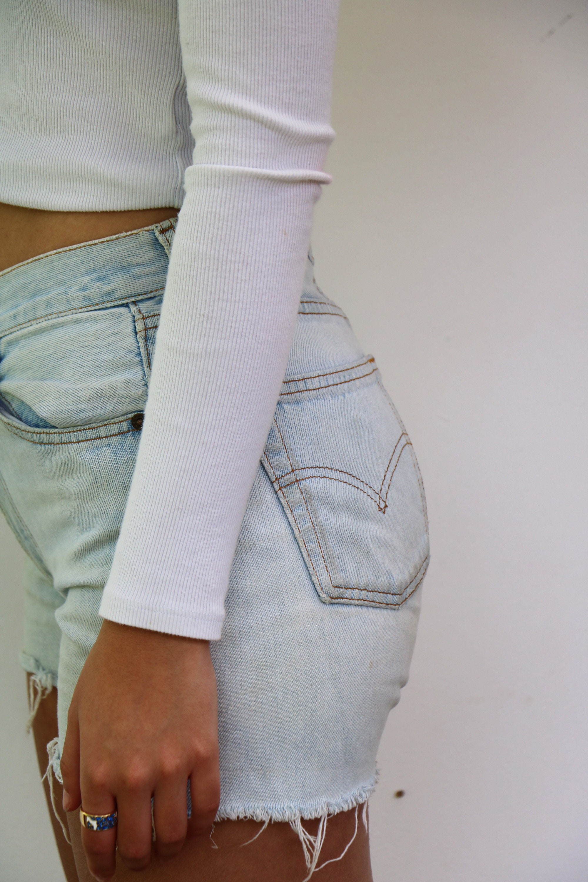 Levi's 501 Cutoffs, Vintage USA Levi's Denim Shorts Light Faded Wash ...