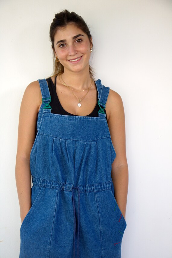 YESSICA Overalls, Vintage 80s 1980s Blue Denim Jeans … - Gem
