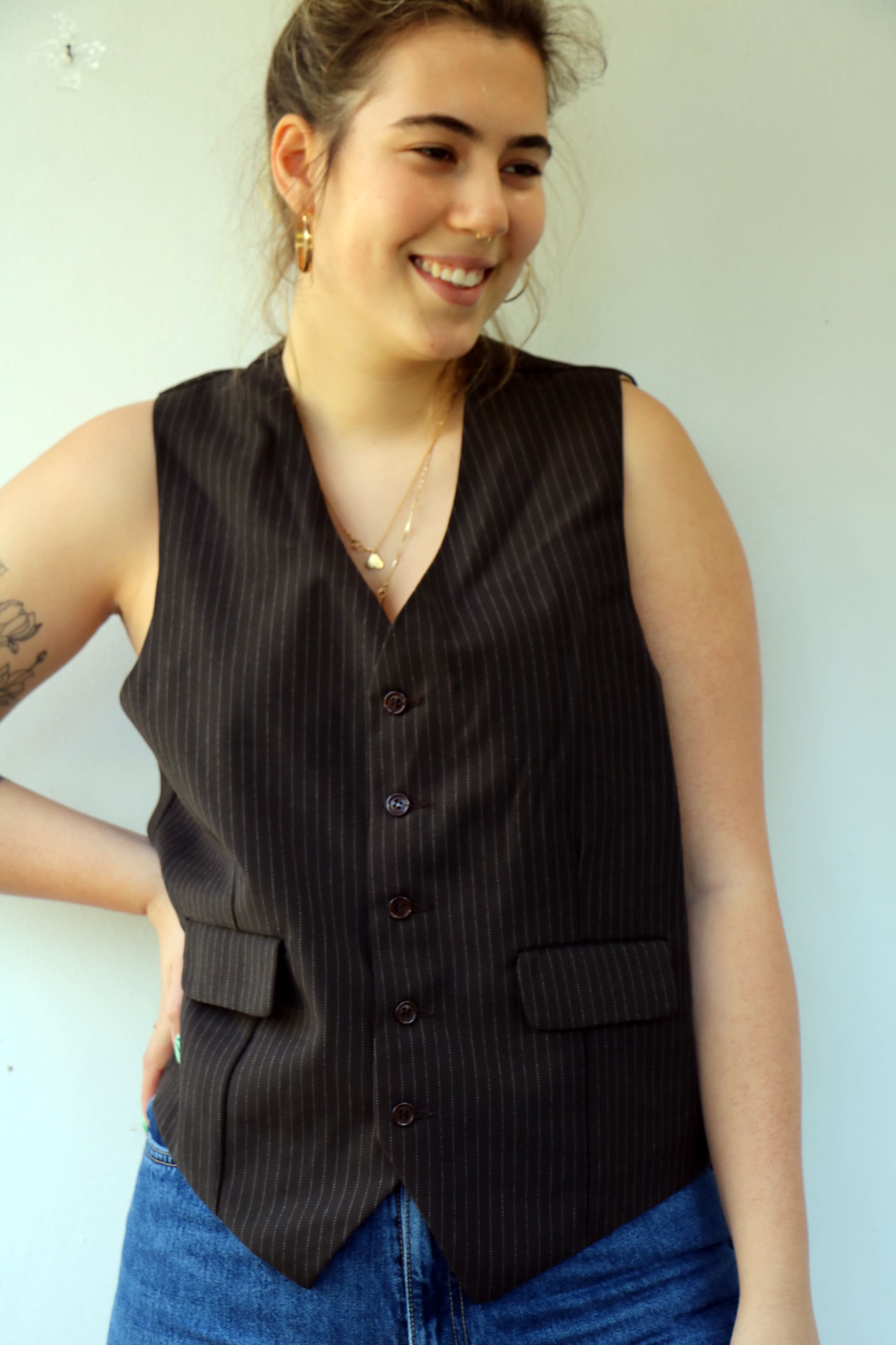 Levi's Wildfire Sportwear Vest , Vintage 70s Boho Hippie Striped Men's ...