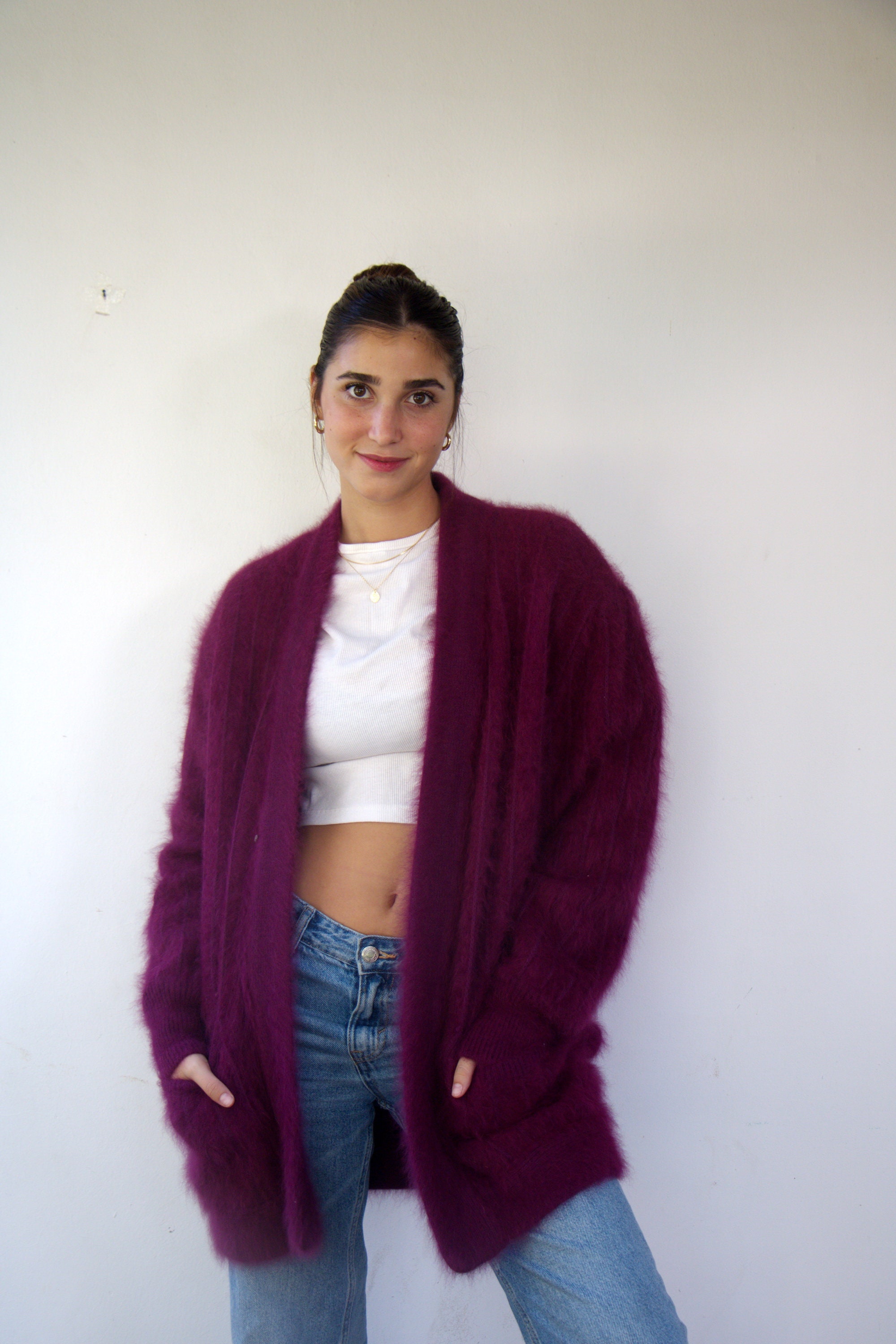 Shaggy tassel outlet cardigan Shaggy tassel outlet cardigan