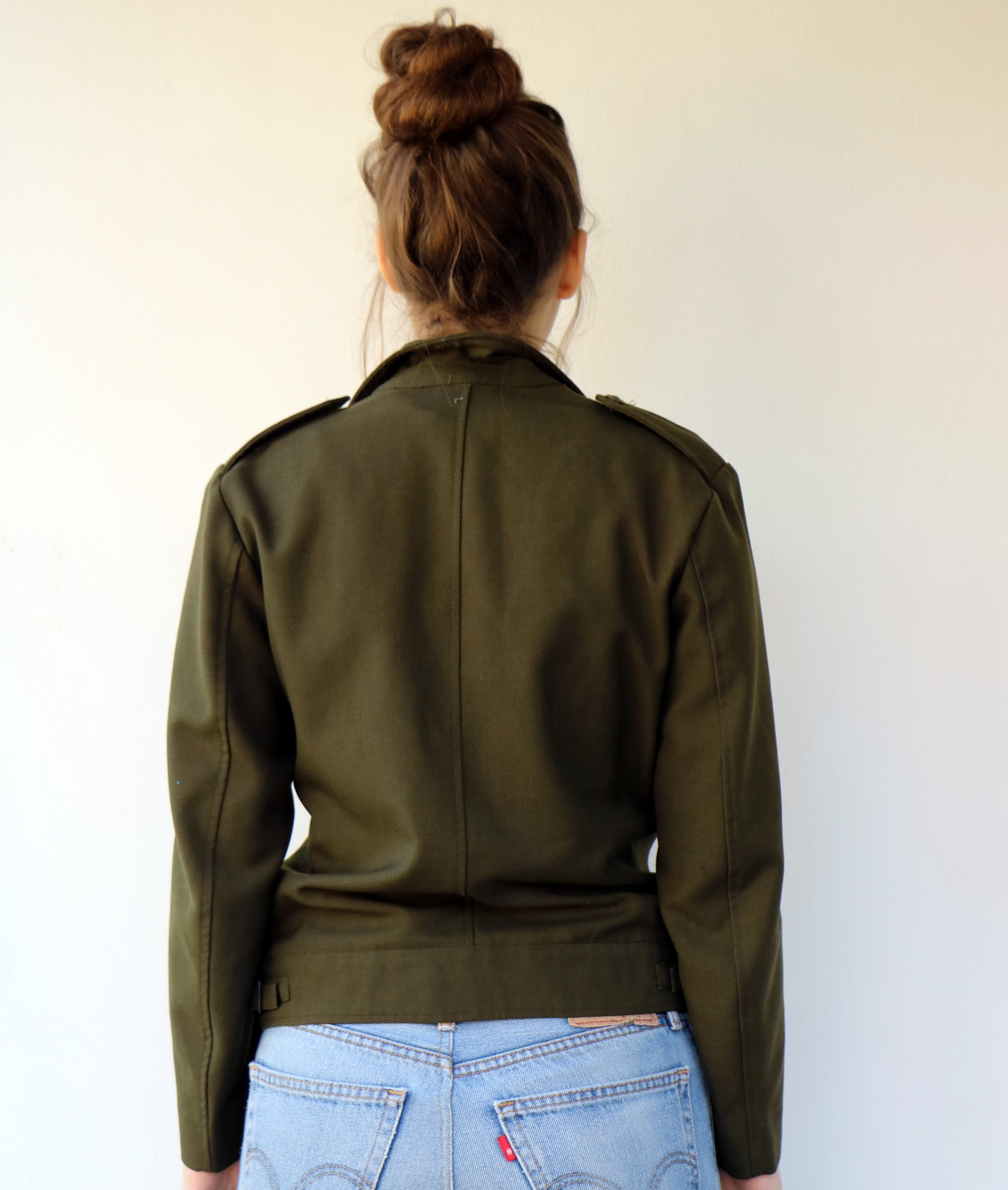 Military Jacket Vintage 50s Army Green Military Boho Hippie - Etsy