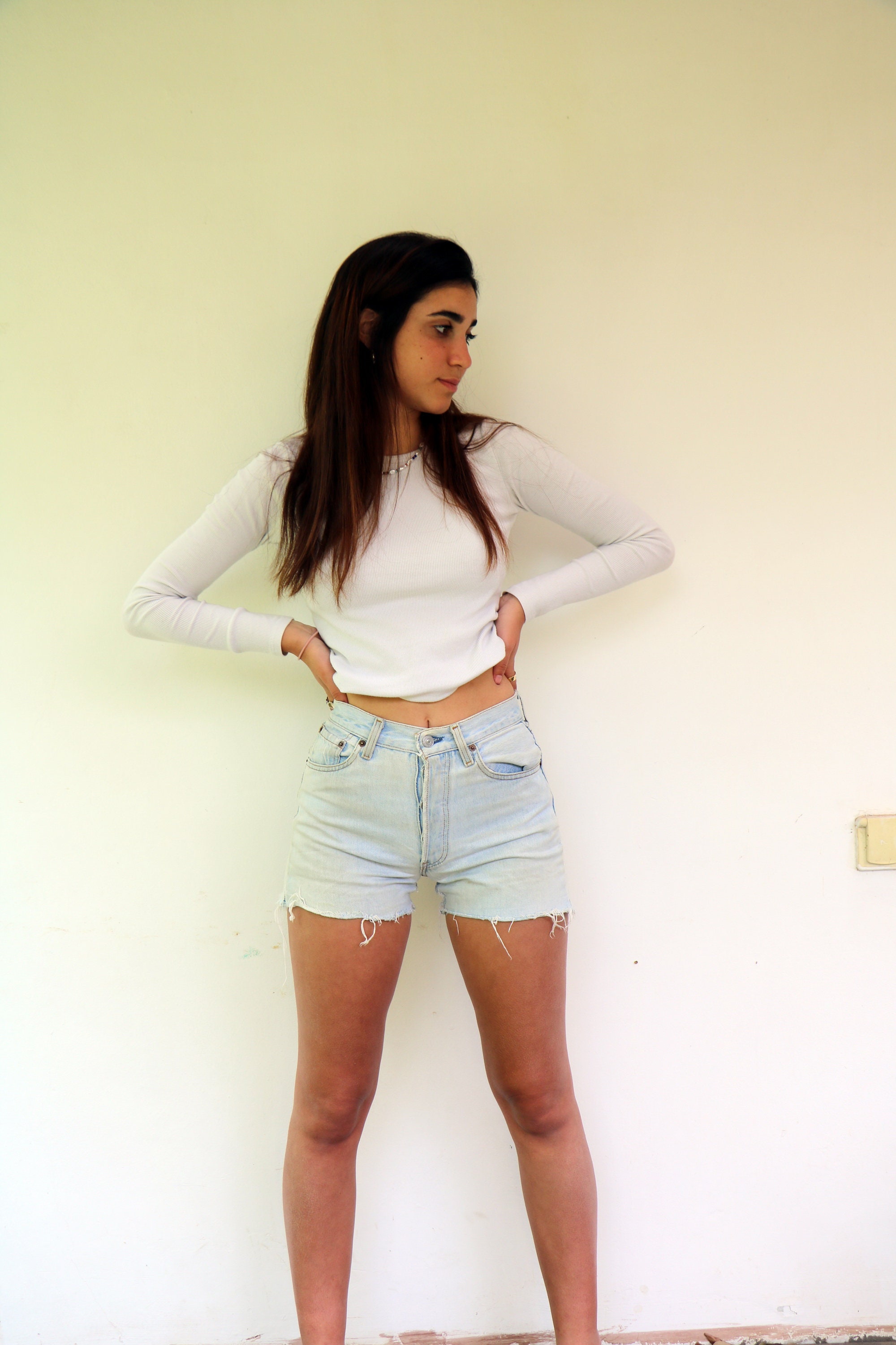 Levi's 501 Cutoffs, Vintage USA Levi's Denim Shorts Light Faded Wash ...