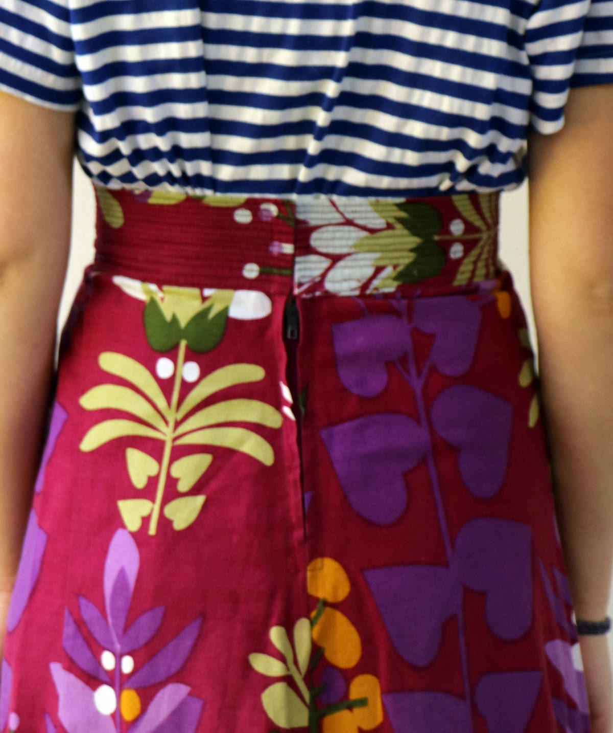 MASKIT 70s Maxi Skirt, Vintage 60s Boho Cotton Colorful Floral Maxi ...