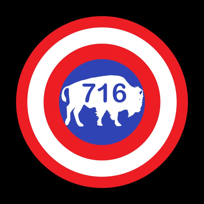 Captain Buffalo 716 Shield T Shirt | Etsy