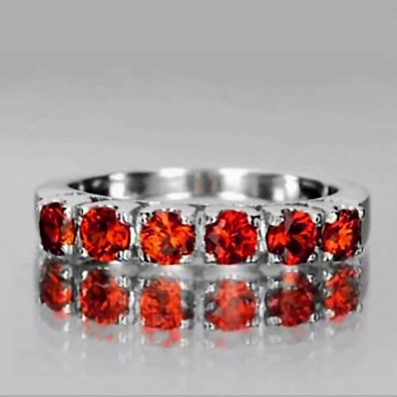 Orange Gemstone Ring - Etsy