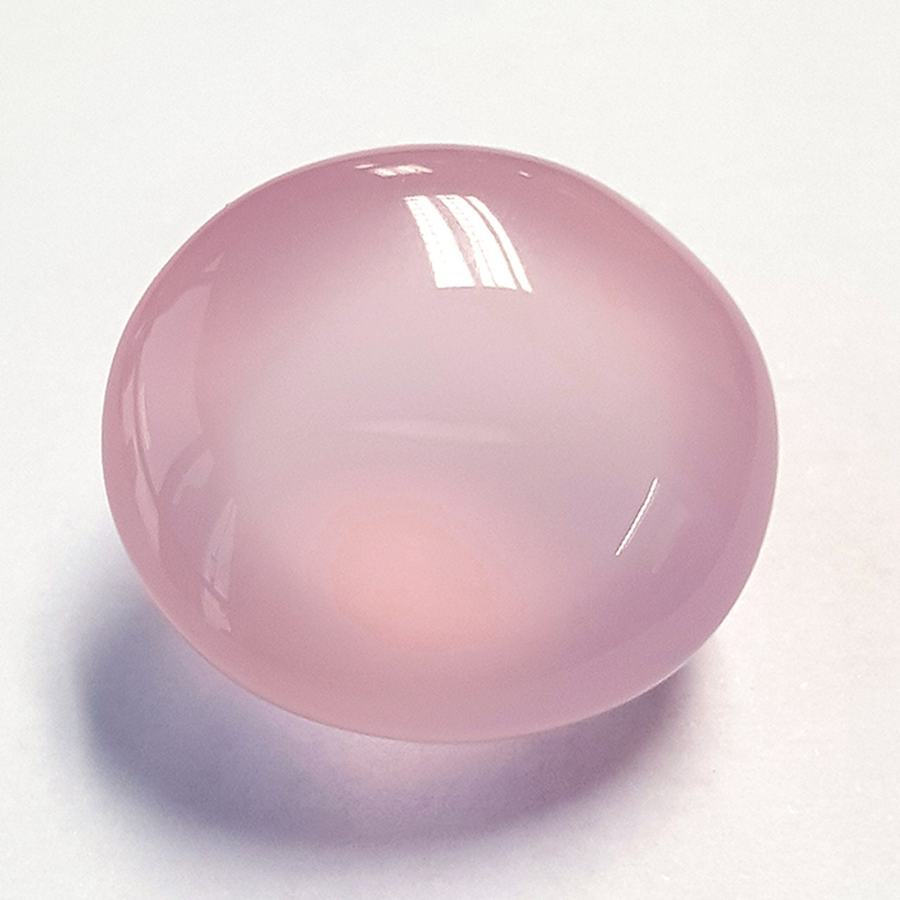 Pastel Pink Rose Quartz 38.40 carat Oval Cabochon 22x19 mm | Etsy