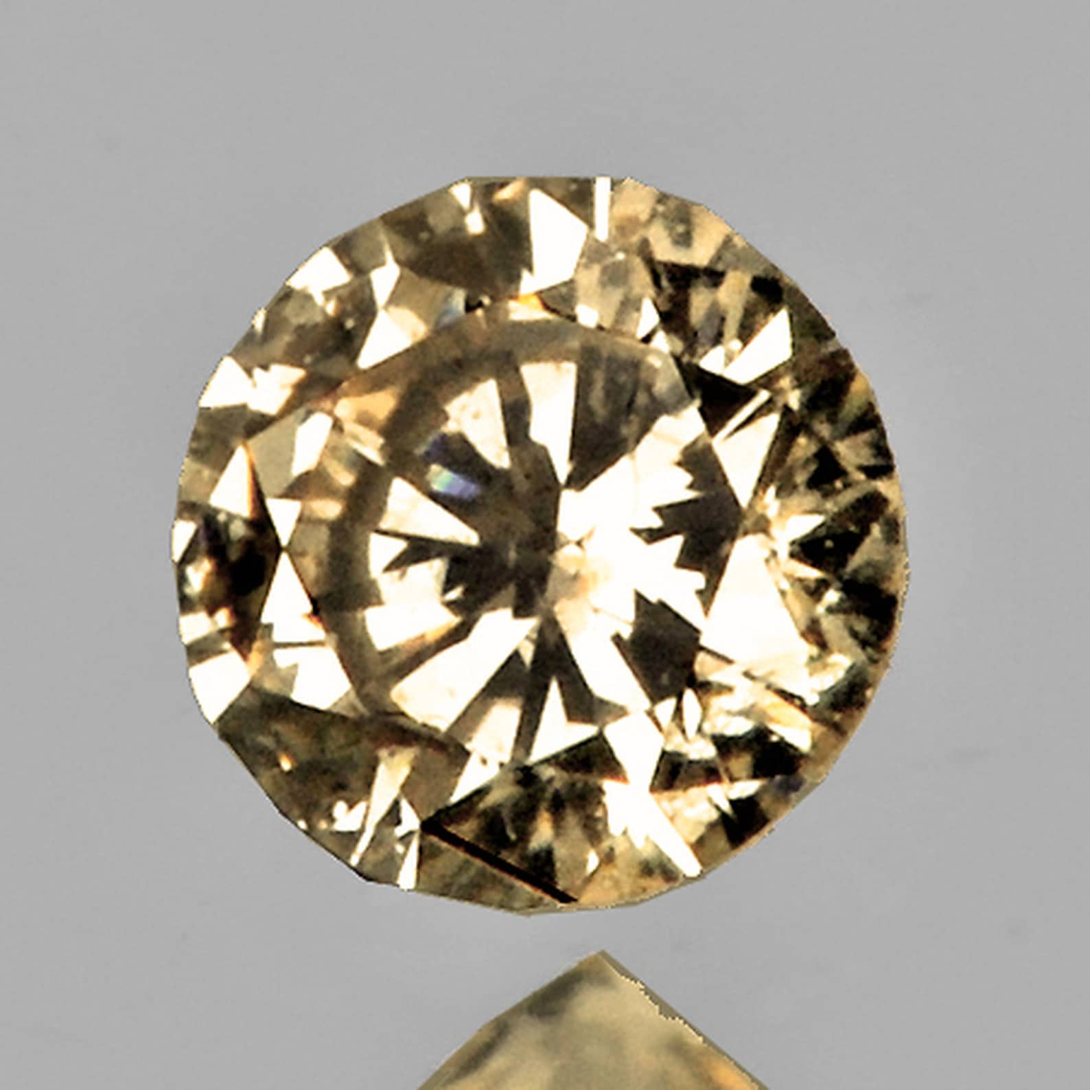 Natural Champagne Diamond 2.20 Mm Round Brilliant Cut Natural - Etsy