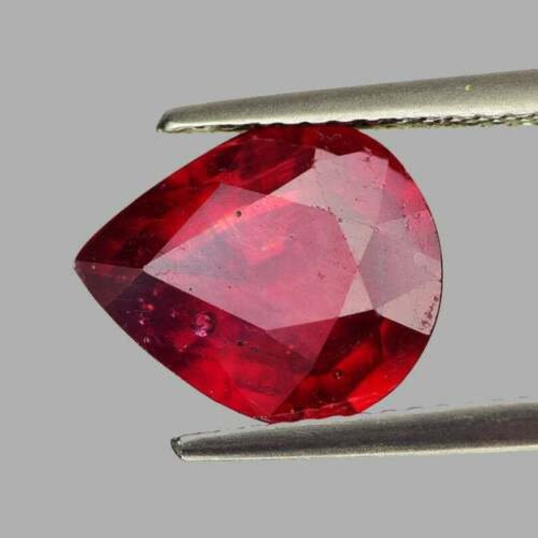 Red Ruby Pear 10x8 Mm, Natural Loose Gemstones for Jewelry - Etsy