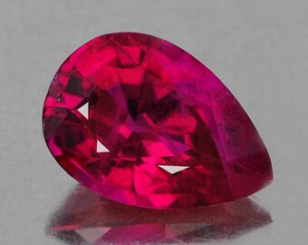 Red Ruby Pear 8x6 Mm Natural Loose Gemstones for Jewelry | Etsy