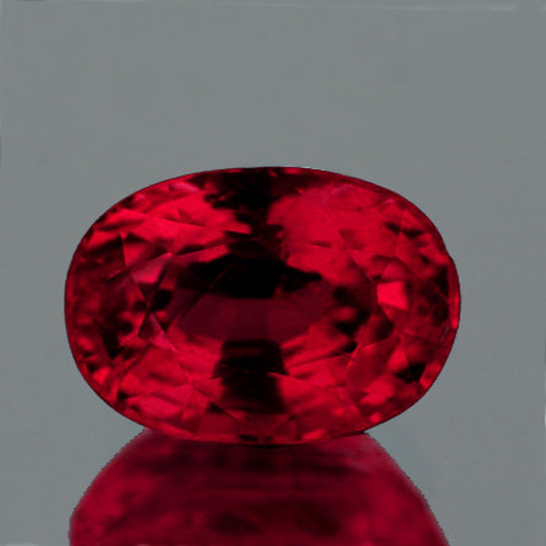 6x4 Mm 1 Pcs Oval AAA Fire Intense Red Mozambique Ruby Natural {AAA ...