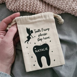 Personalised Tooth Fairy Keepsake Bag - Etsy