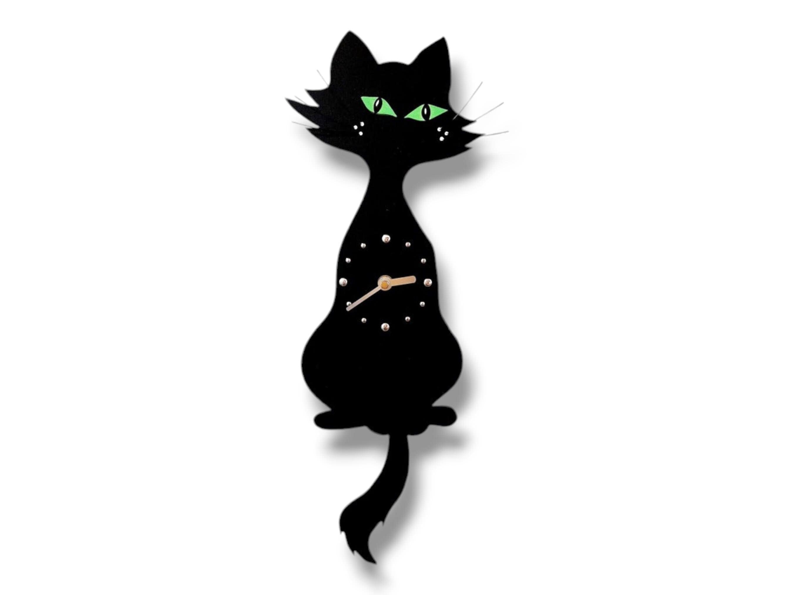 Pendulum Clock TINI, Cat Clock, Cat Wall Clock, Cat Pendulum Clock ...