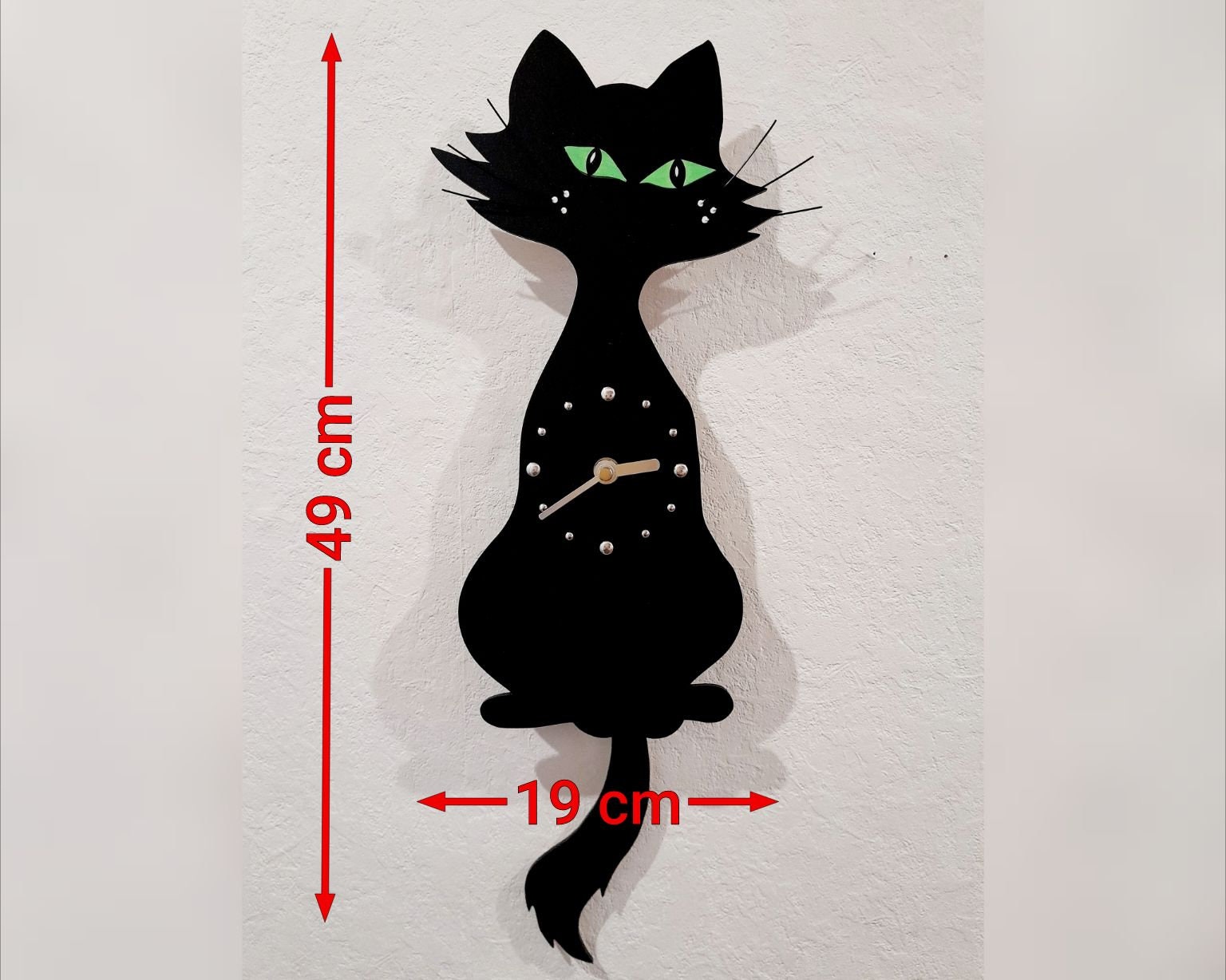 Pendulum Clock TINI, Cat Clock, Cat Wall Clock, Cat Pendulum Clock ...
