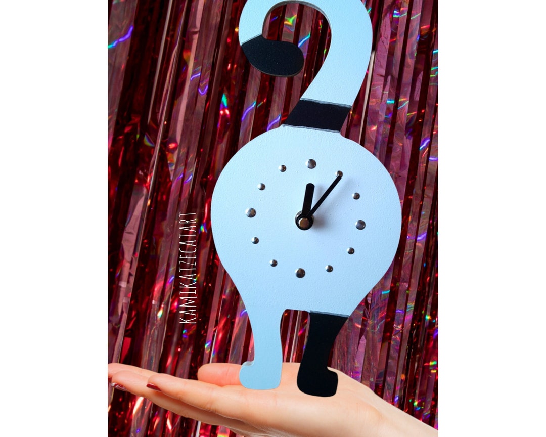 Cat's Bottom Wall Clock BUTT O'CLOCK Cat Clock - Etsy