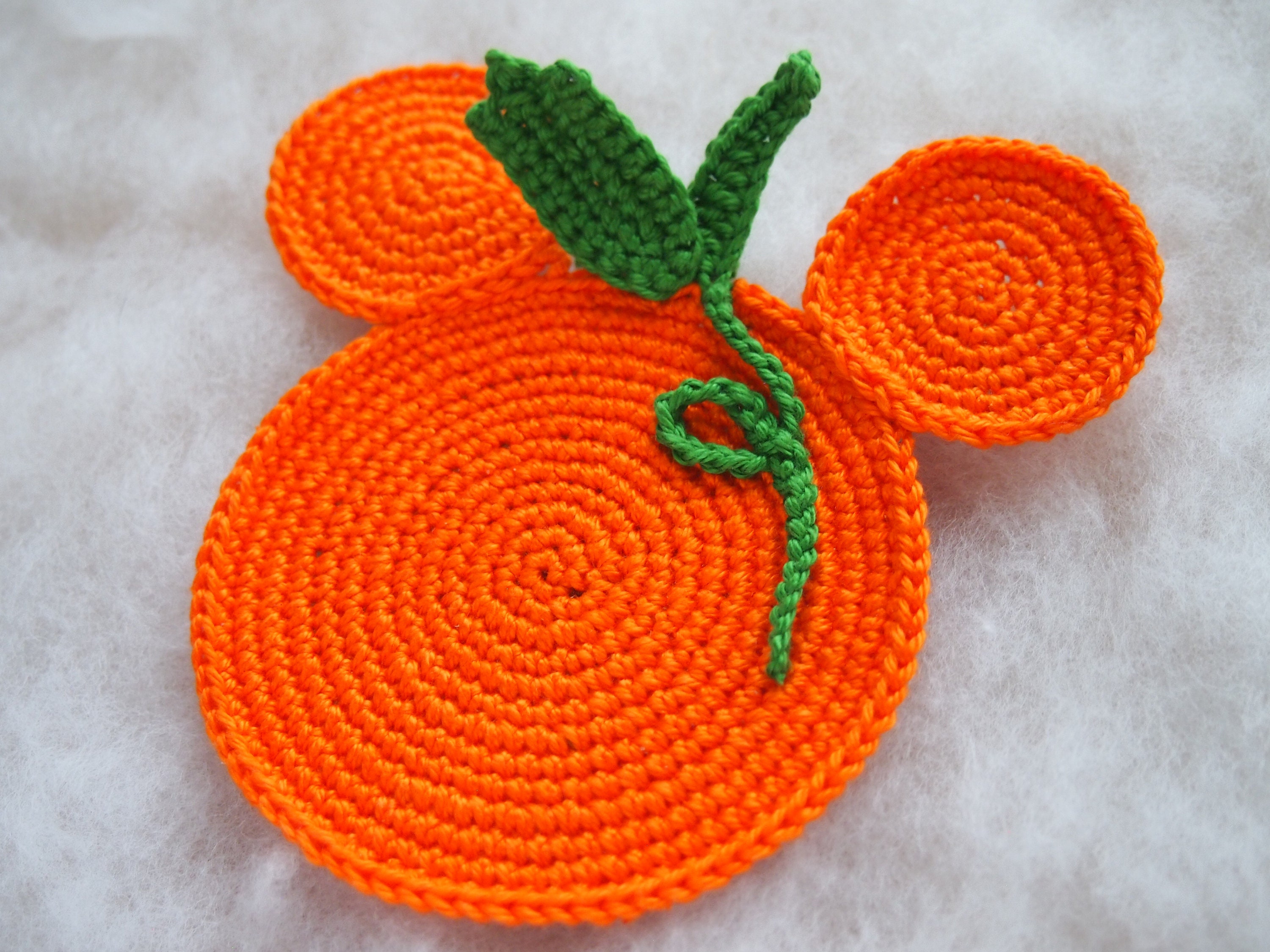 Pumpkin Coaster Mouse Crochet Pattern the Fall Thanksgiving | Etsy