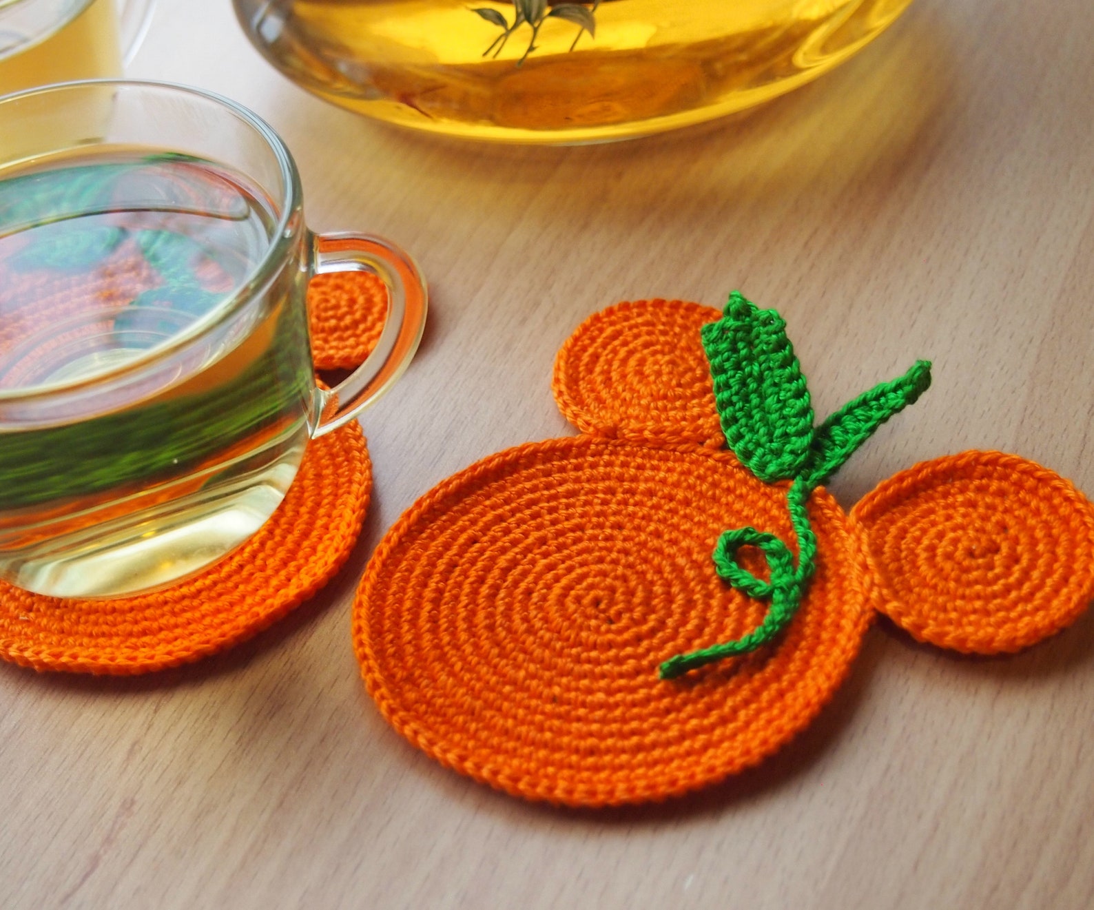 Pumpkin Coaster Mouse Crochet Pattern the Fall Thanksgiving | Etsy