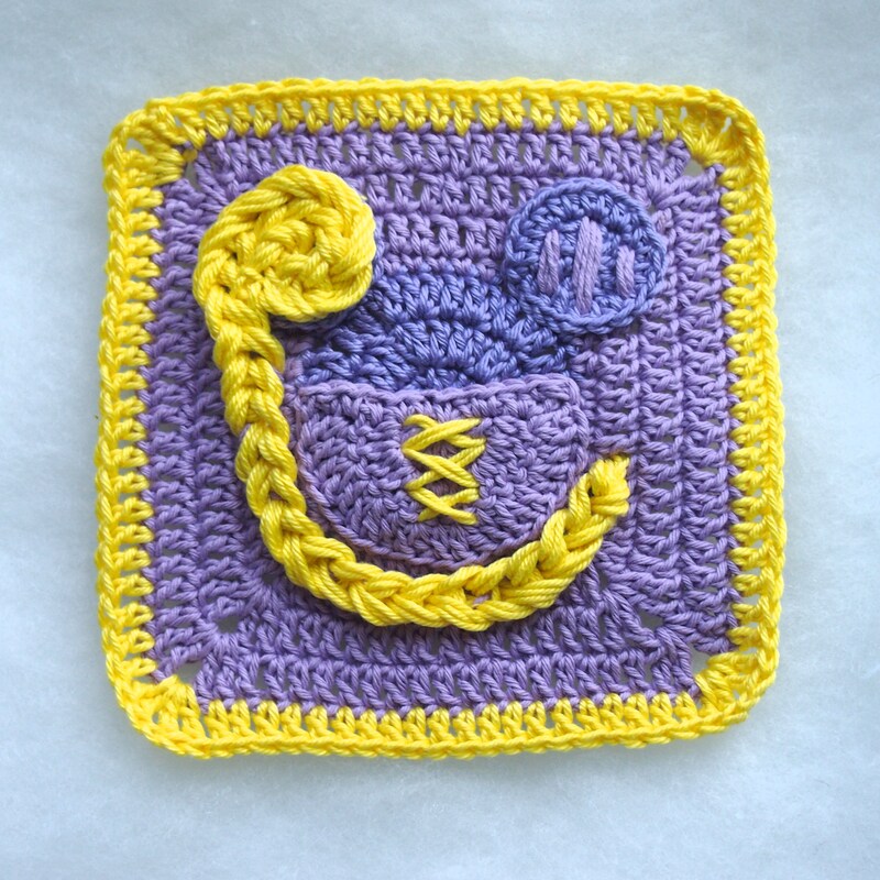 Mickey Mouse Granny Square - Etsy