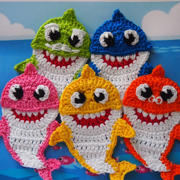 Shark Applique - Etsy