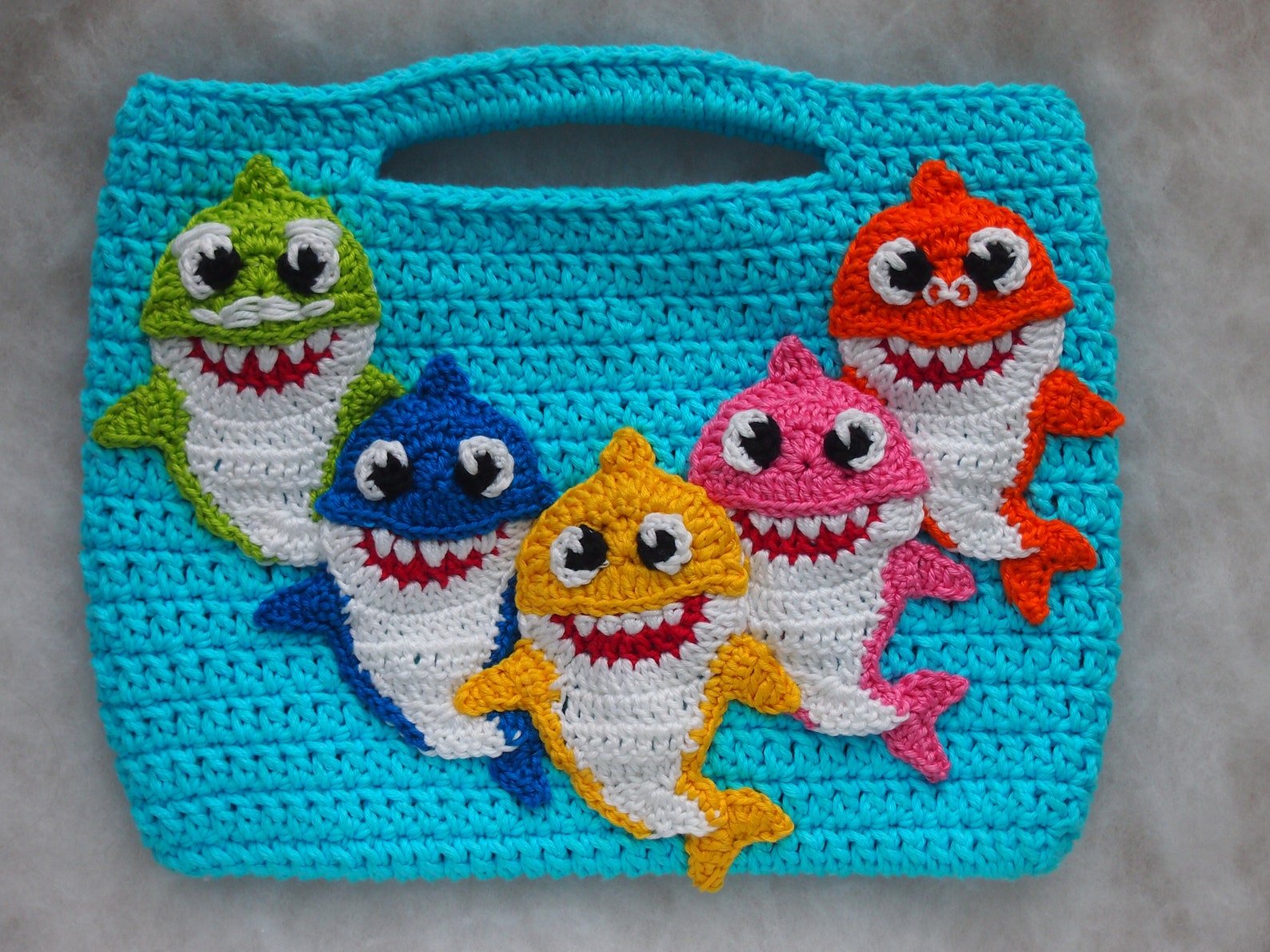 Sharks Handbag Crochet Patterns Crochet Pattern Shark Purse - Etsy