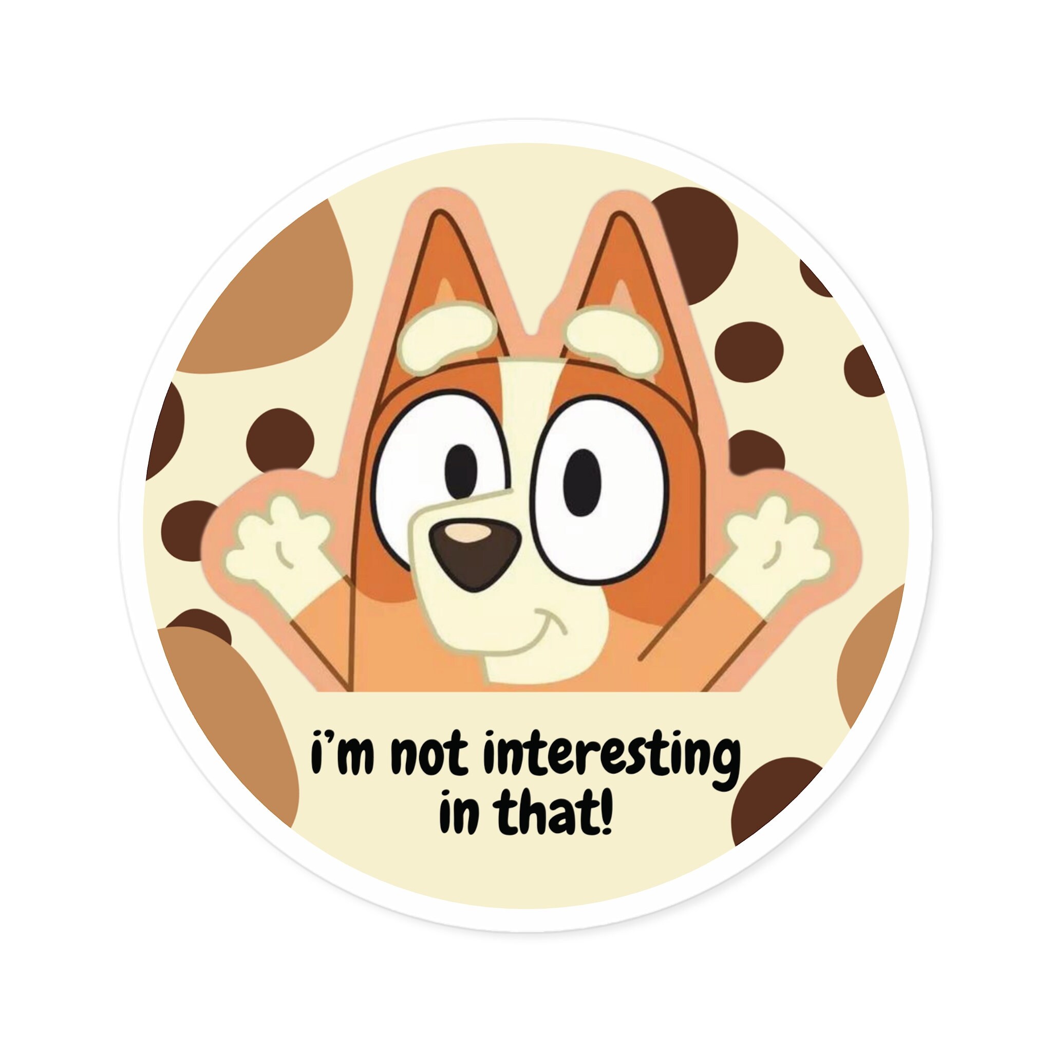 Bingo Sticker From the Hit TV Show Bluey - Etsy