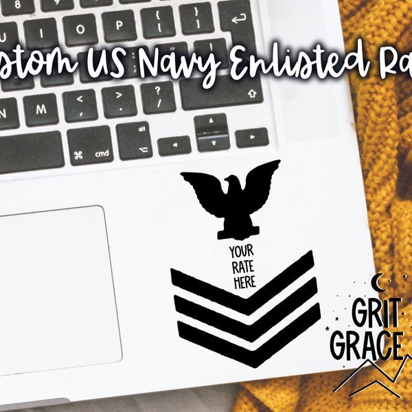 Navy Rank Svg - Etsy