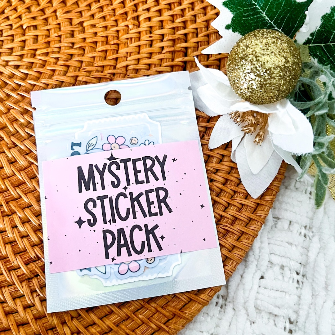 Mystery Sticker Pack Stocking Stuffer Happy Holidays Gifts Laptop ...