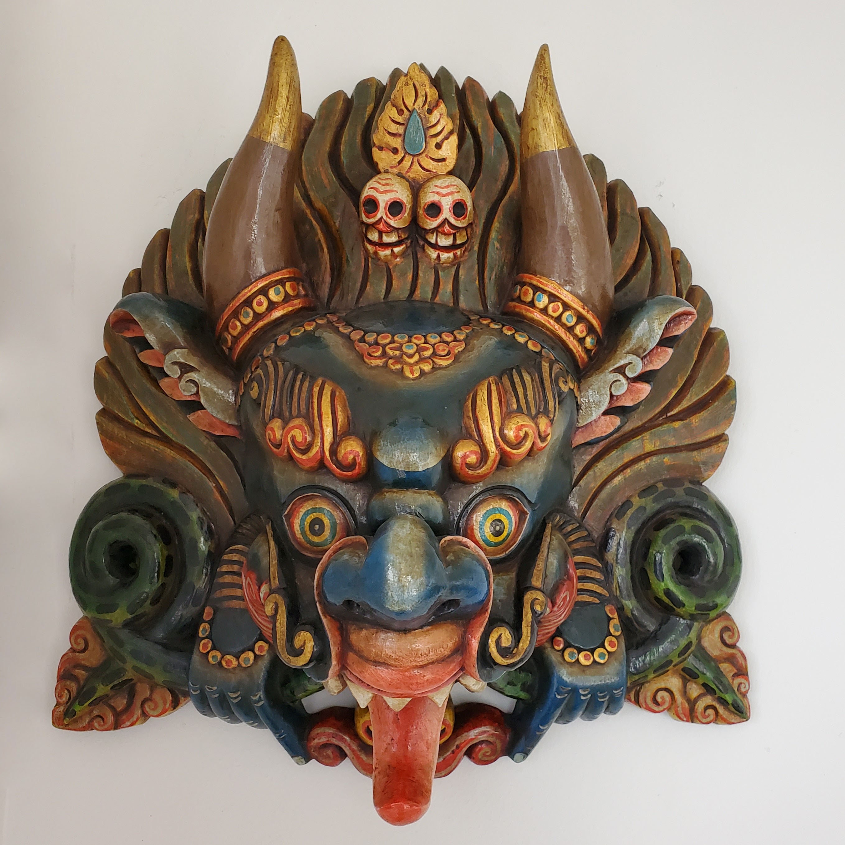 Nepalese Wooden Huge Garuda/cheppu Mask Wall Hanging 18 - Etsy