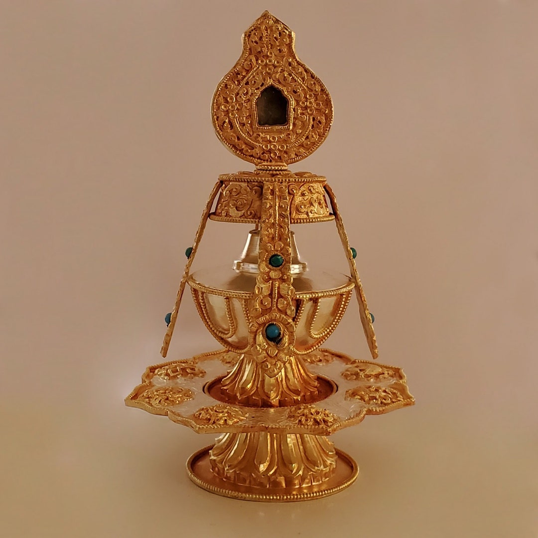 Tibetan Buddhist 8 Auspicious Sings Tsebum Long Life Vase 9" - Nepal - Etsy