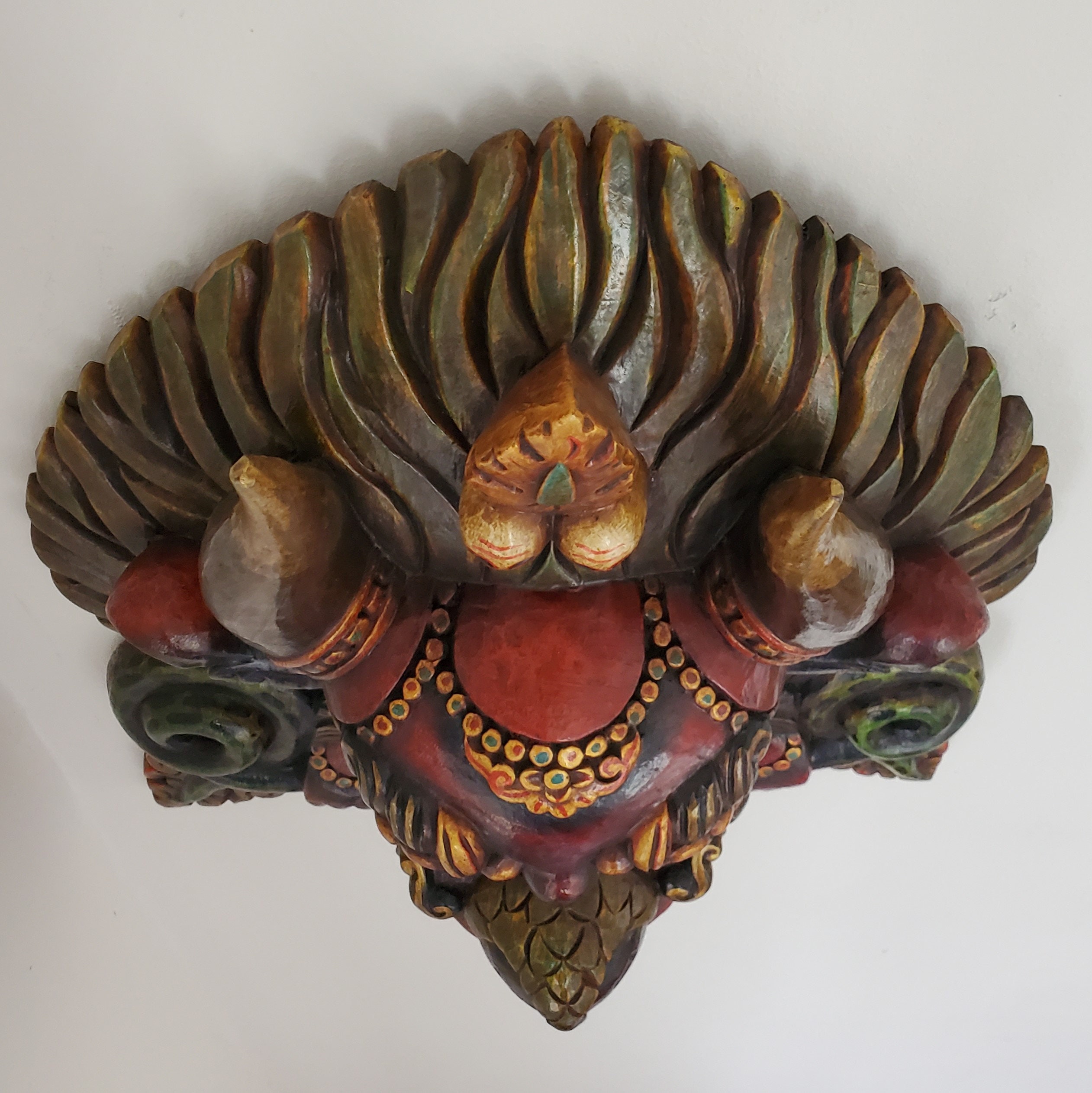Nepalese Wooden Huge Garuda/cheppu Mask Wall Hanging 18 - Etsy