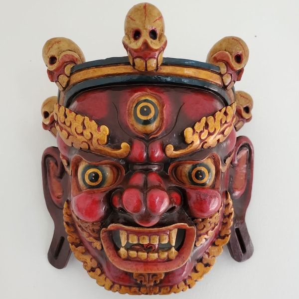 Tibetan Mask Wood - Etsy
