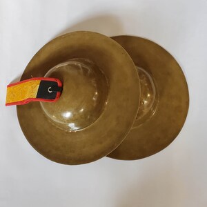 Tibetan Monastery Rolmo/silnyen Peaceful Cymbals Medium Size 11 ...