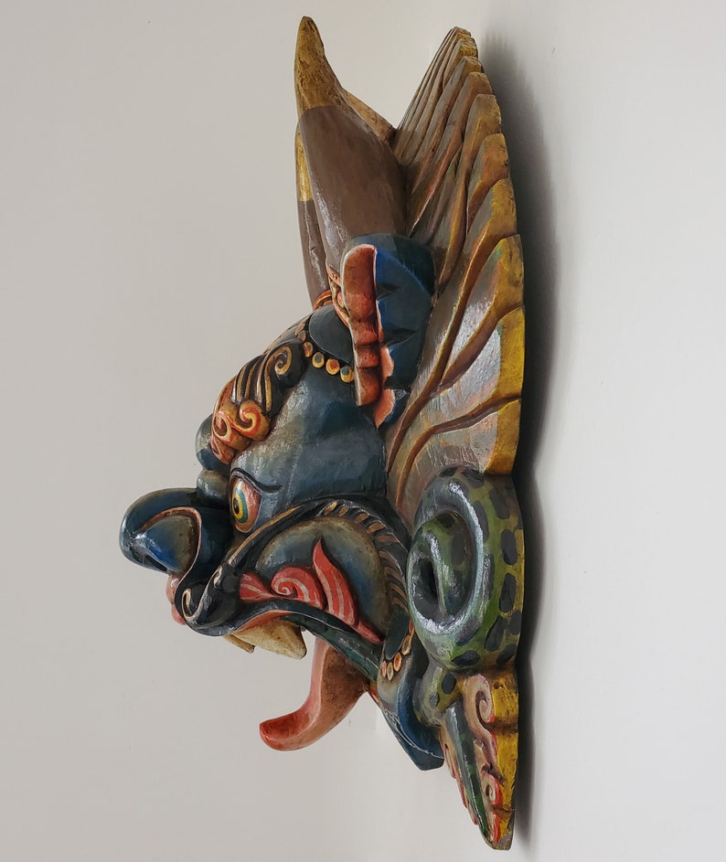 Nepalese Wooden Huge Garuda/cheppu Mask Wall Hanging 18 - Etsy