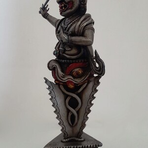 Antique Rare Tibetan Chanda Mahoroshan Bhairab Iron Phurba Statue 15 ...