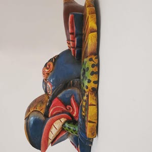 Nepalese Wooden Huge Garuda/cheppu Mask Wall Hanging 16" - Nepal - Etsy