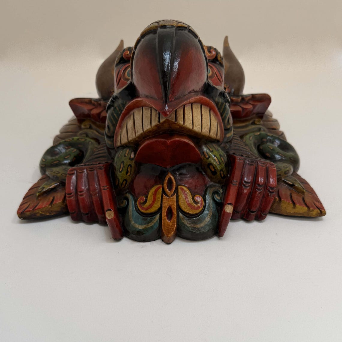Nepalese Wooden Huge Garuda/cheppu Mask Wall Hanging 19" - Nepal - Etsy