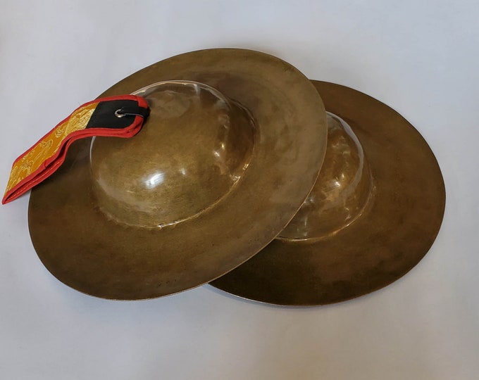 Tibetan Monastery Rolmo/silnyen Peaceful Cymbals Medium Size 11 ...