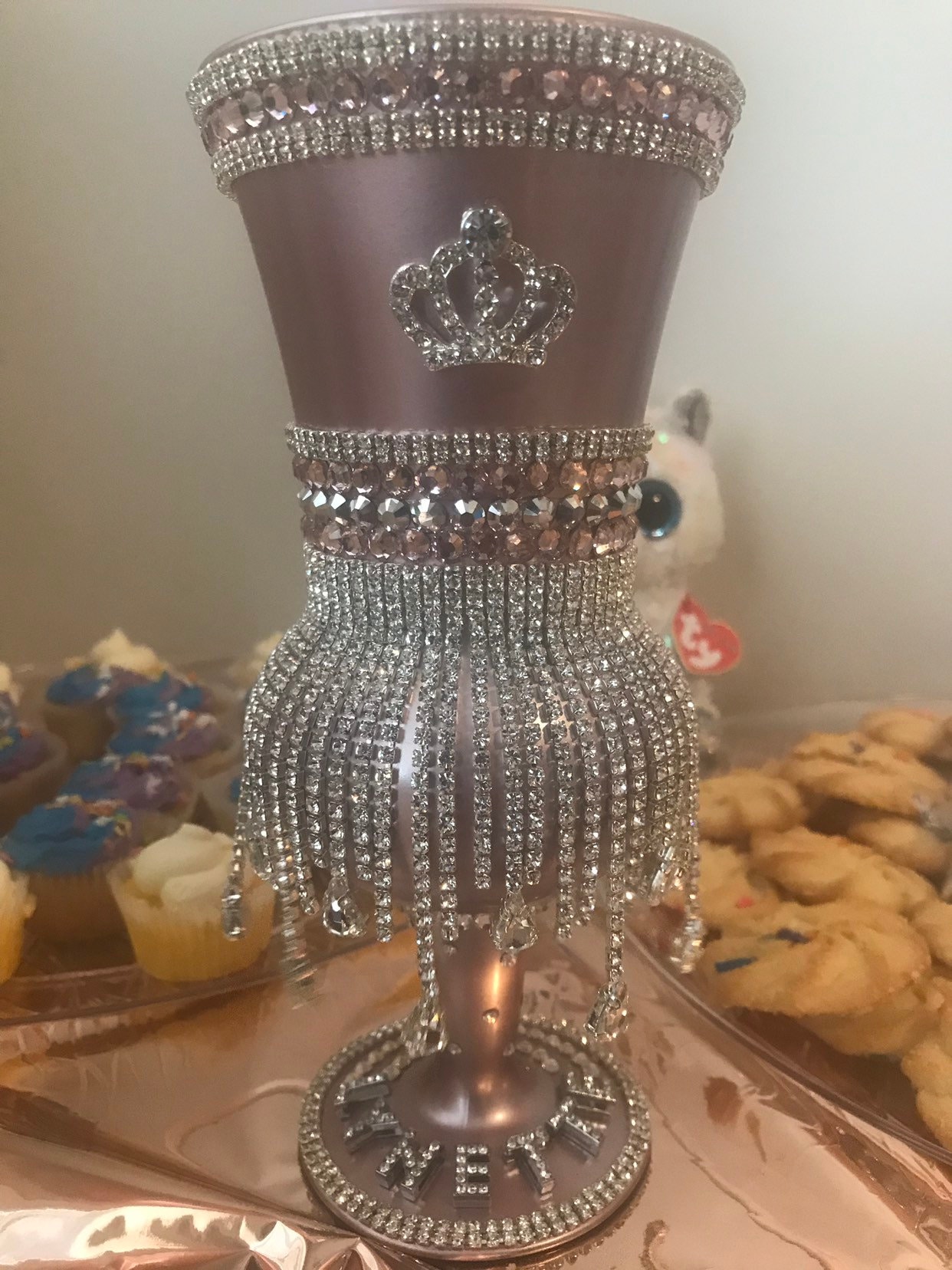 Luxury Diva / Pimp Chalice With Rhinestone Fringe and | Etsy