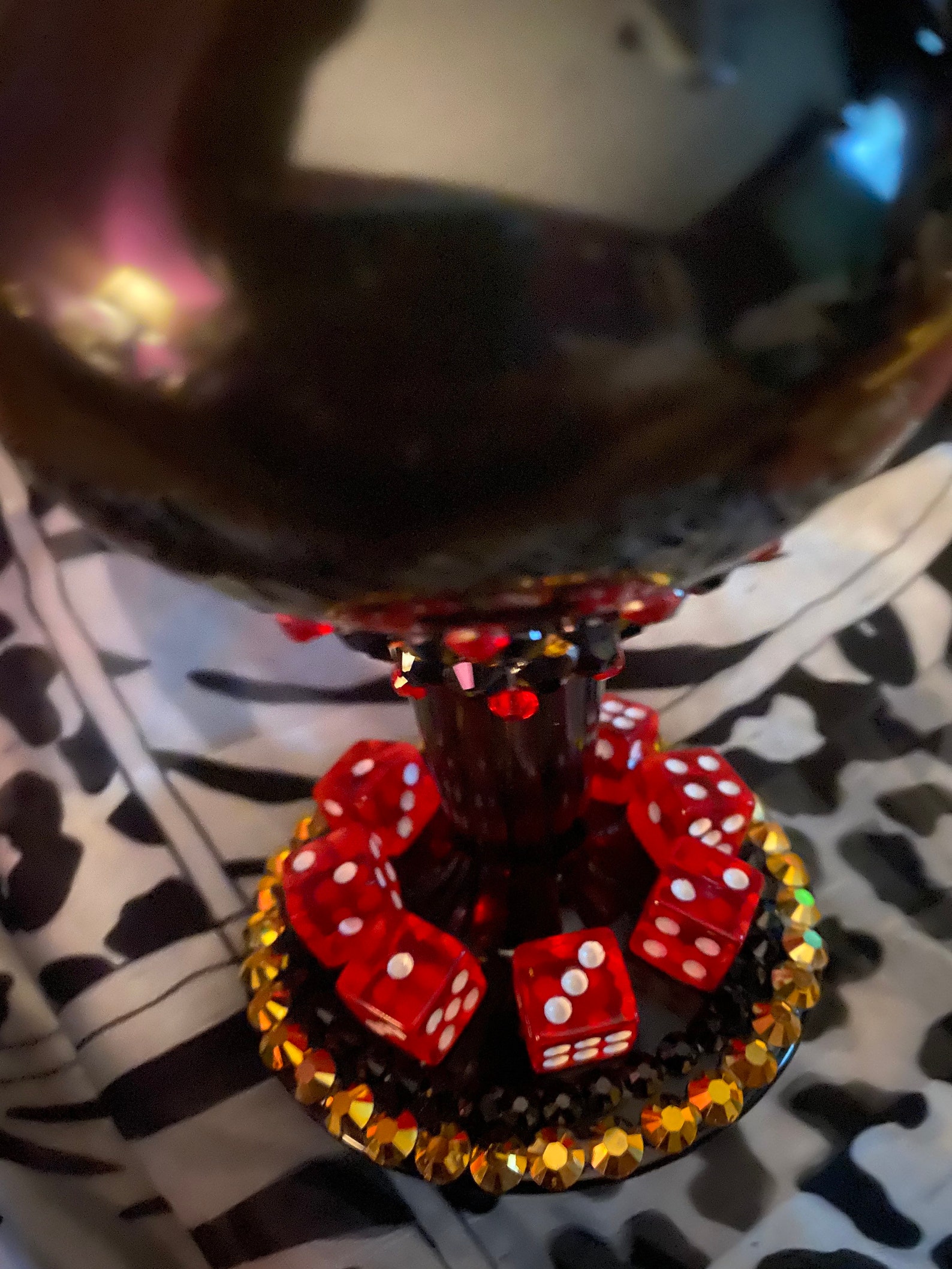 Casino Themed Deluxe Pimp Glass With Dice - Etsy