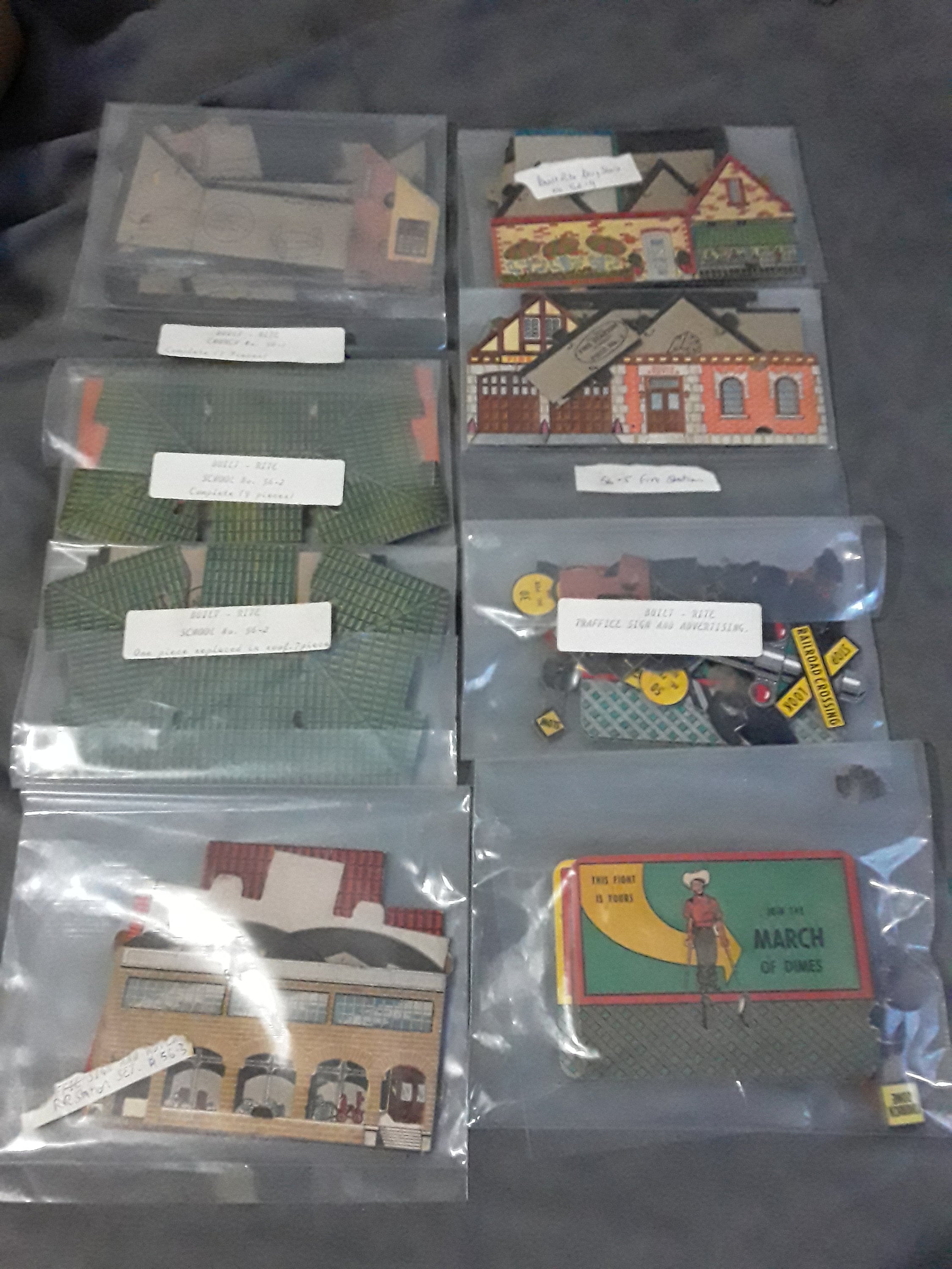 Rare 1940's Built Rite Ho Scale Cardboard City Diorama - Etsy