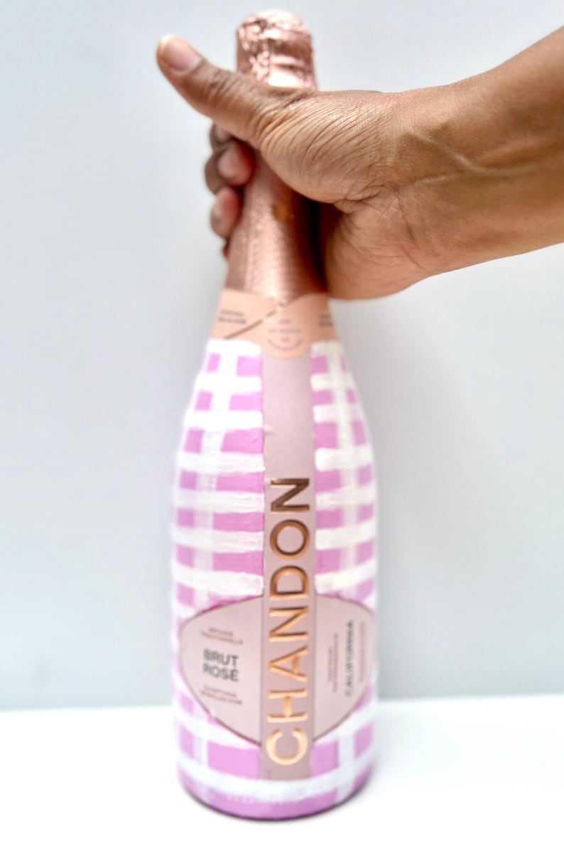 Barbie Themed Hand Painted Wine/ Champagne Bottle Bridal Gifting ...
