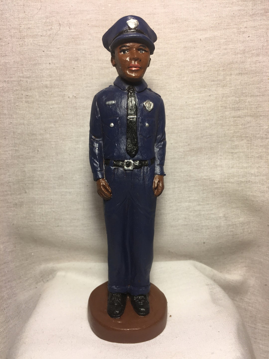 Handpainted Policeman Figurine - Etsy