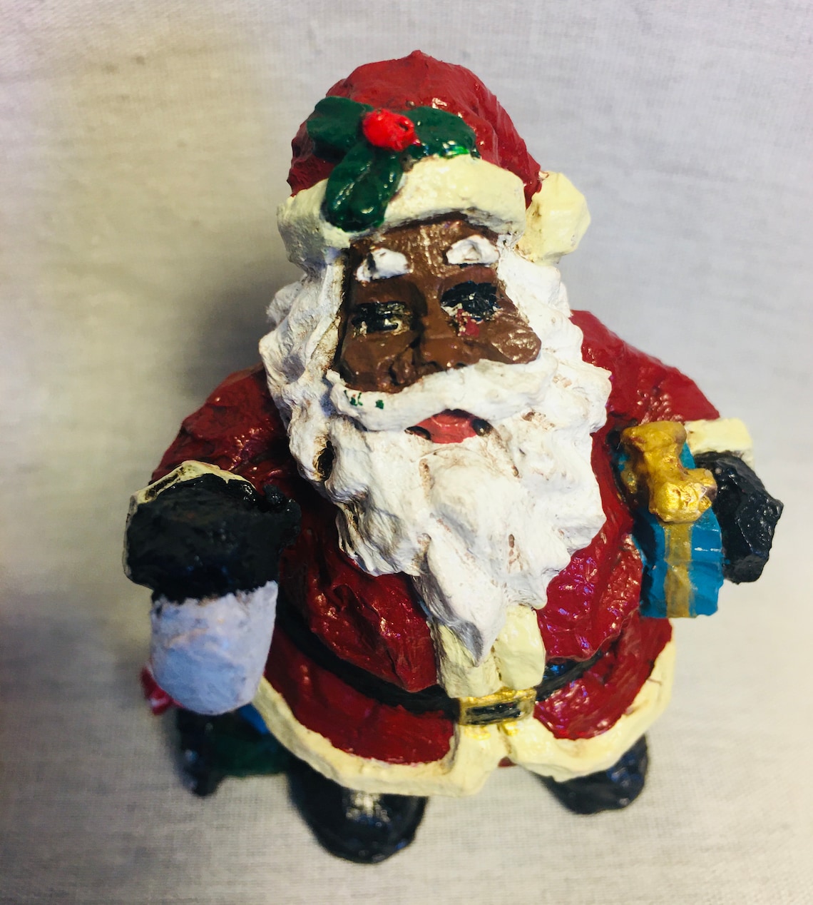 Handpainted Mini "snowball" Santa - Etsy