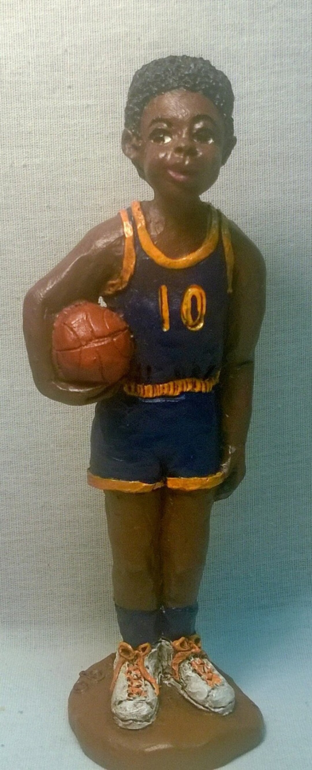 Handpainted "basketball Player" Figurine - Etsy